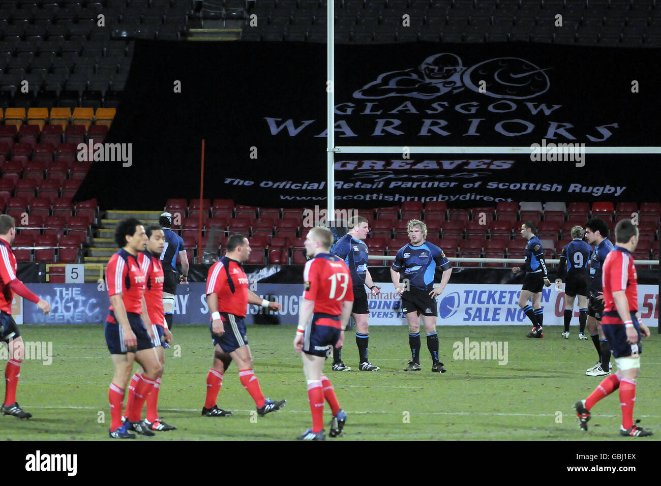 Rugby Union - Magners League - Glasgow Warriors v Munster - Firhill ...
