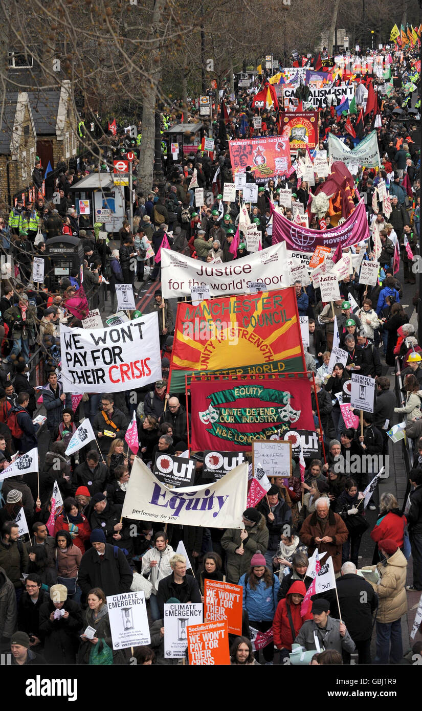 Put People First march Stock Photo - Alamy