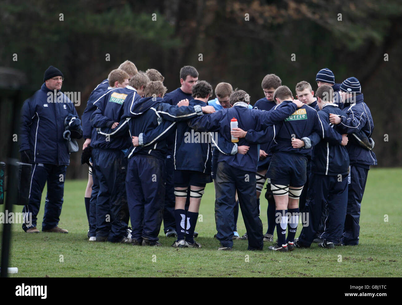 Rugby Union - Scotland U17 Squad - Merchiston Castle School Stock Photo ...
