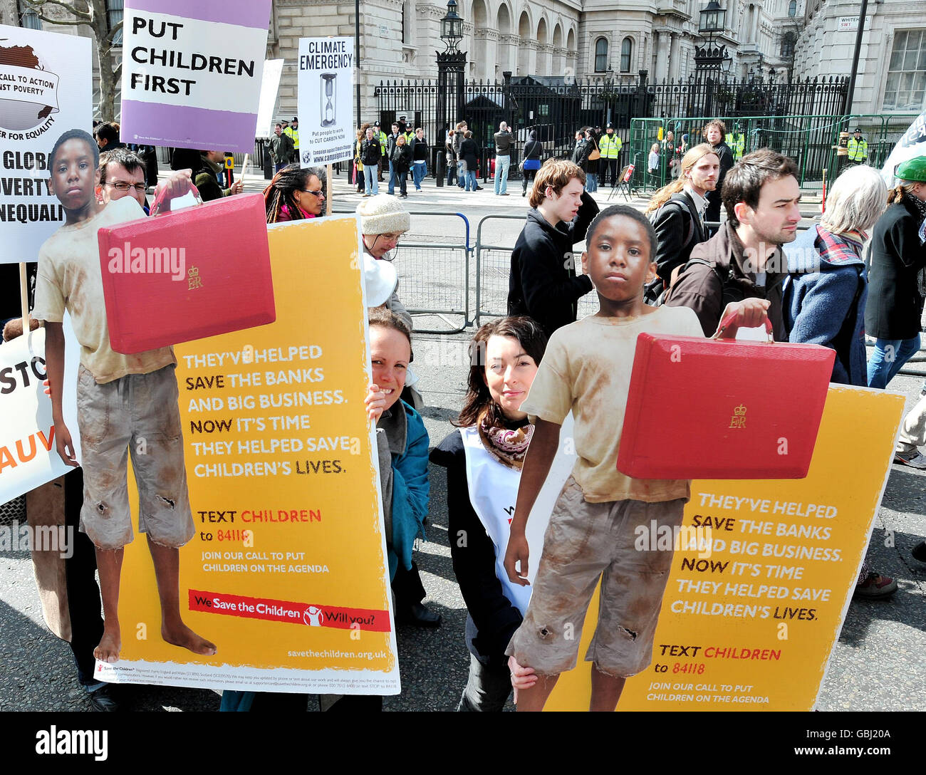 Couple marching with placard hi-res stock photography and images - Alamy