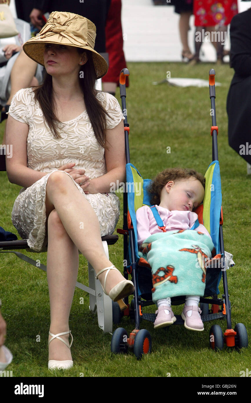 Horse racing top half young spectator hi-res stock photography and ...