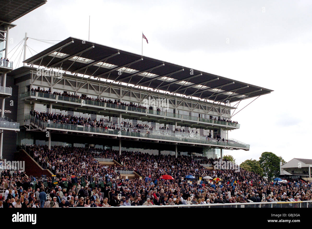 Horse Racing - York Races. A general view of the main stand Stock Photo ...