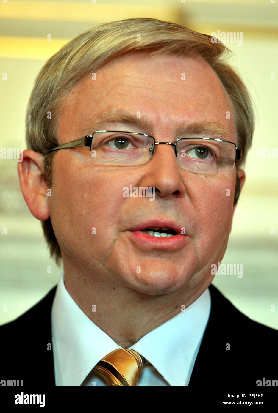 Gordon Brown meets Australian Prime Minister Kevin Rudd Stock Photo - Alamy