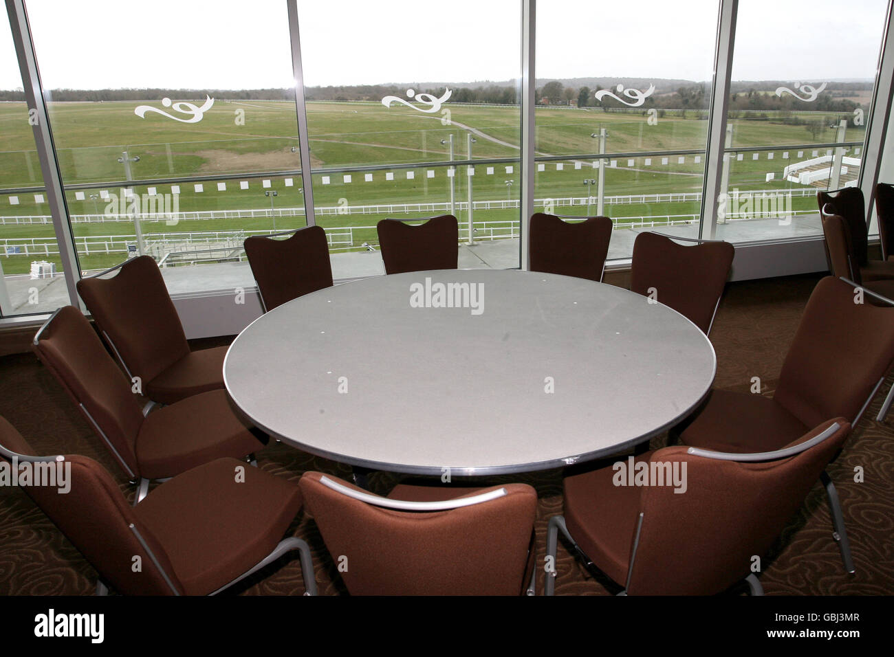 Horse Racing - Grandstand Redevelopment - Epsom Downs Racecourse Stock ...