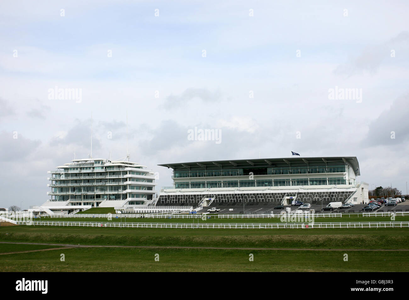 Horse Racing - Grandstand Redevelopment - Epsom Downs Racecourse Stock ...