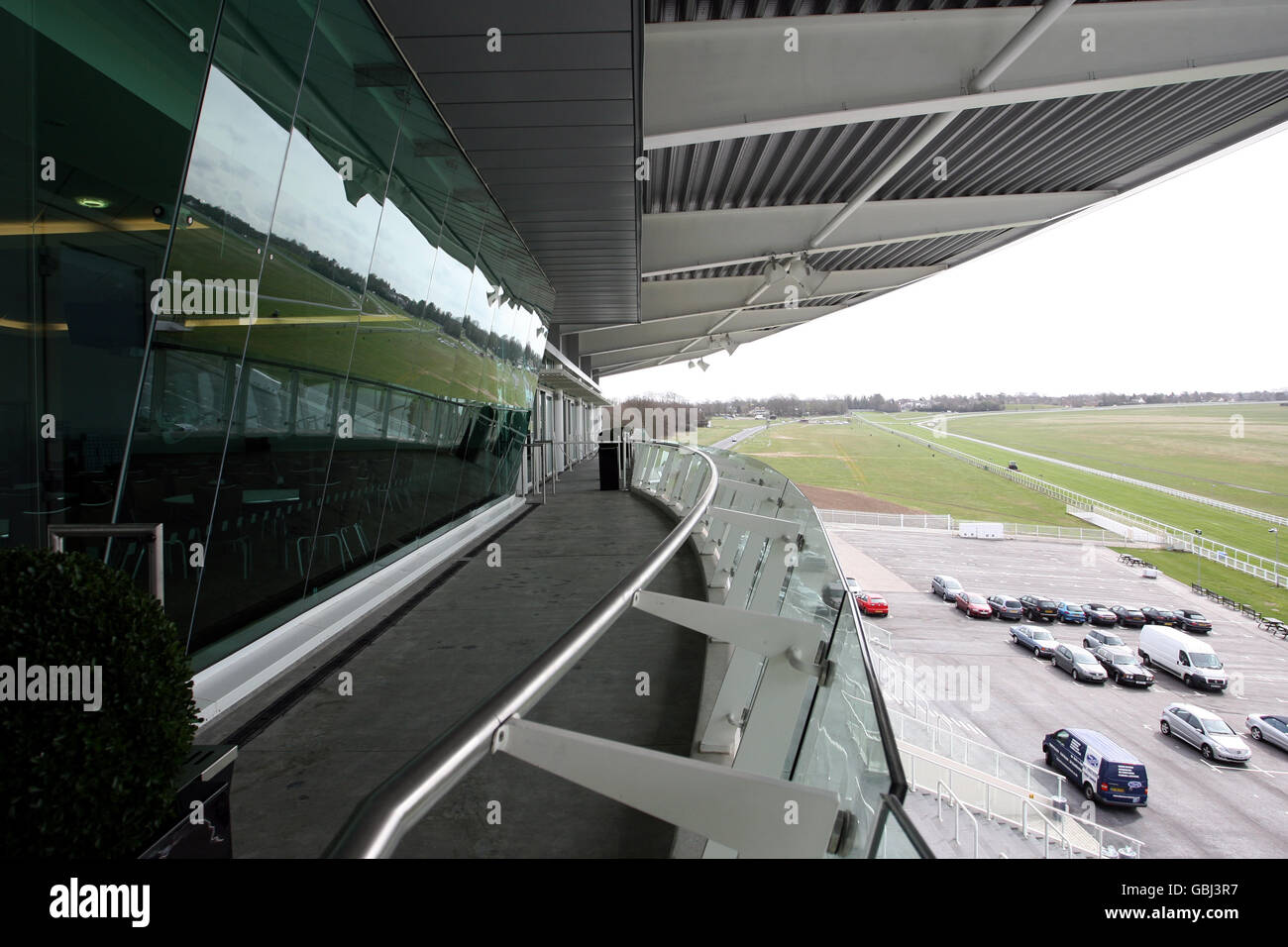 Horse Racing - Grandstand Redevelopment - Epsom Downs Racecourse Stock ...