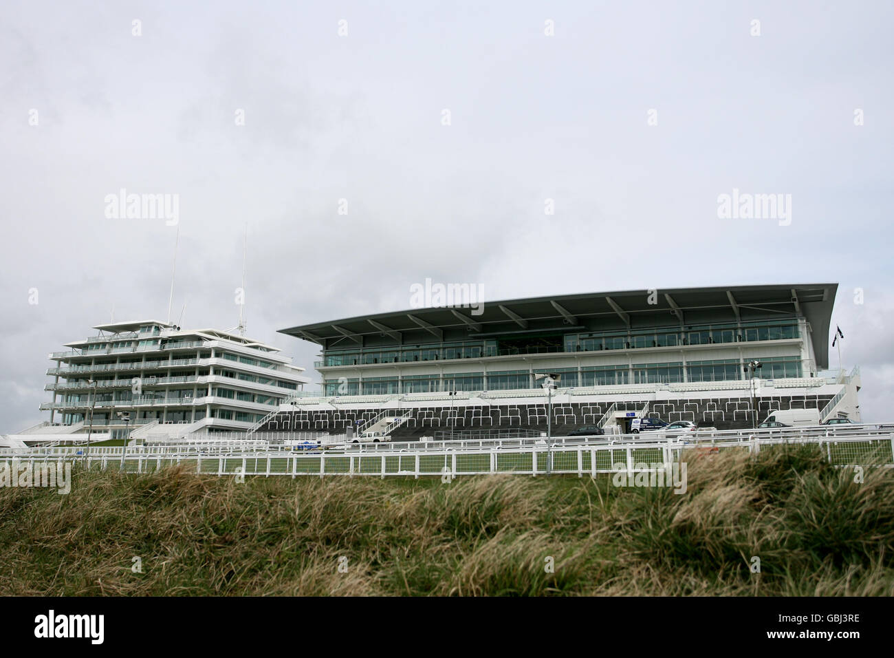 Horse Racing - Grandstand Redevelopment - Epsom Downs Racecourse Stock ...