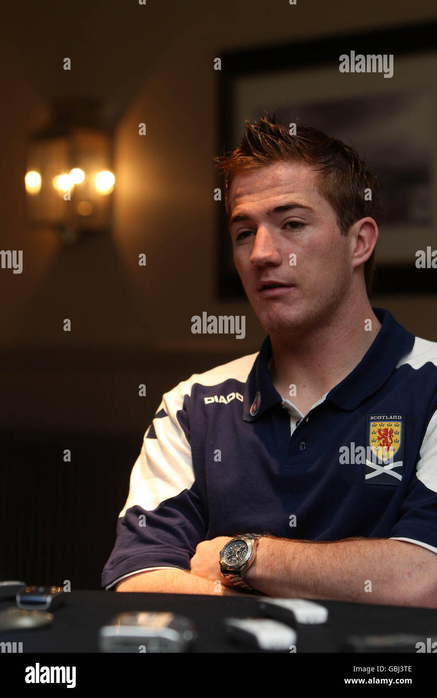Ross McCormack during the Media Day at Cameron House, Loch Lomond Stock ...