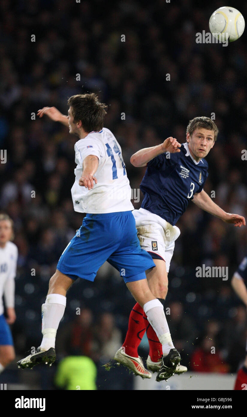 Scotland's Gary Naysmith in action during the World Cup Qualifying ...