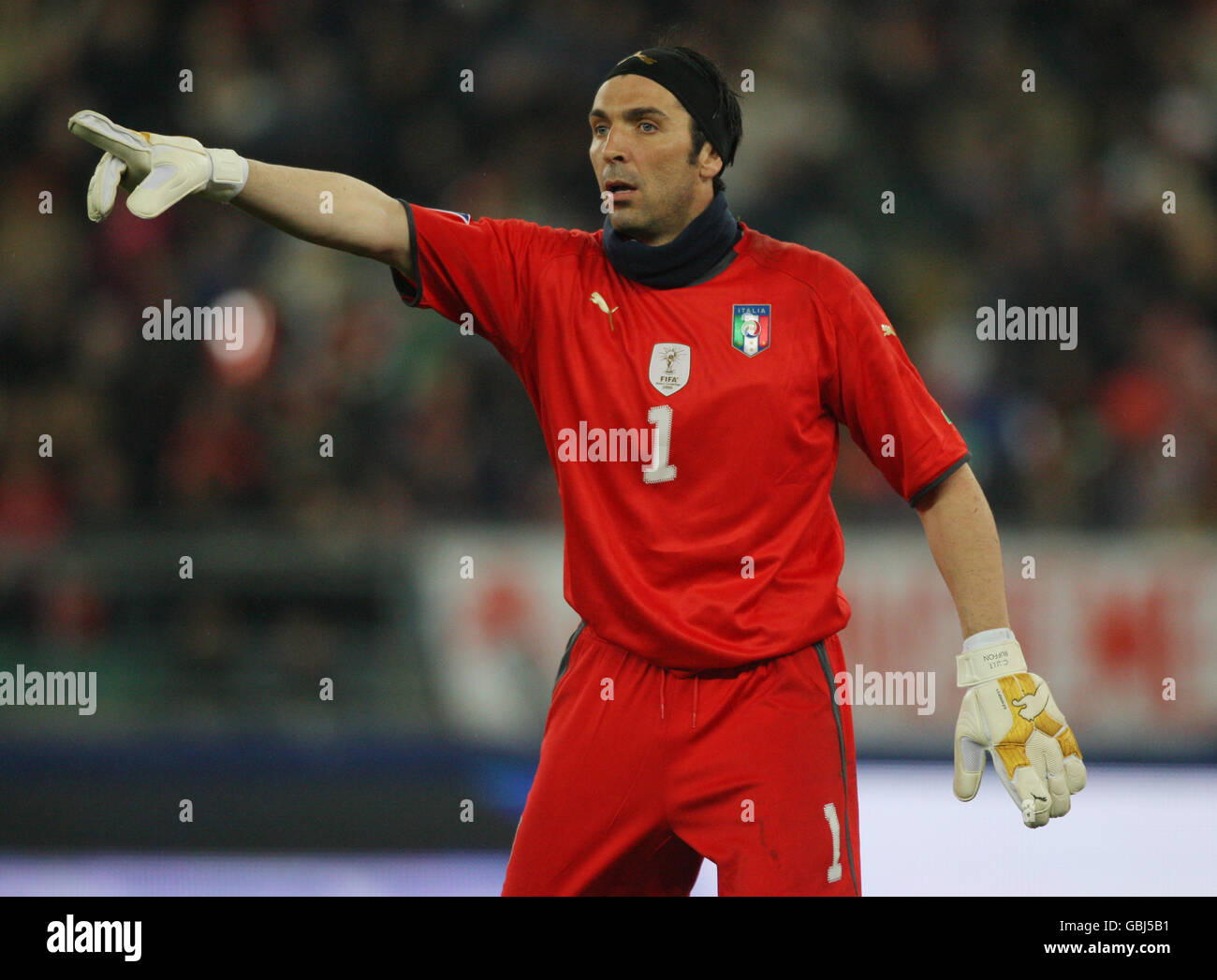 Italy goalkeeper Gianluigi Buffon during the World Cup Qualifying match ...