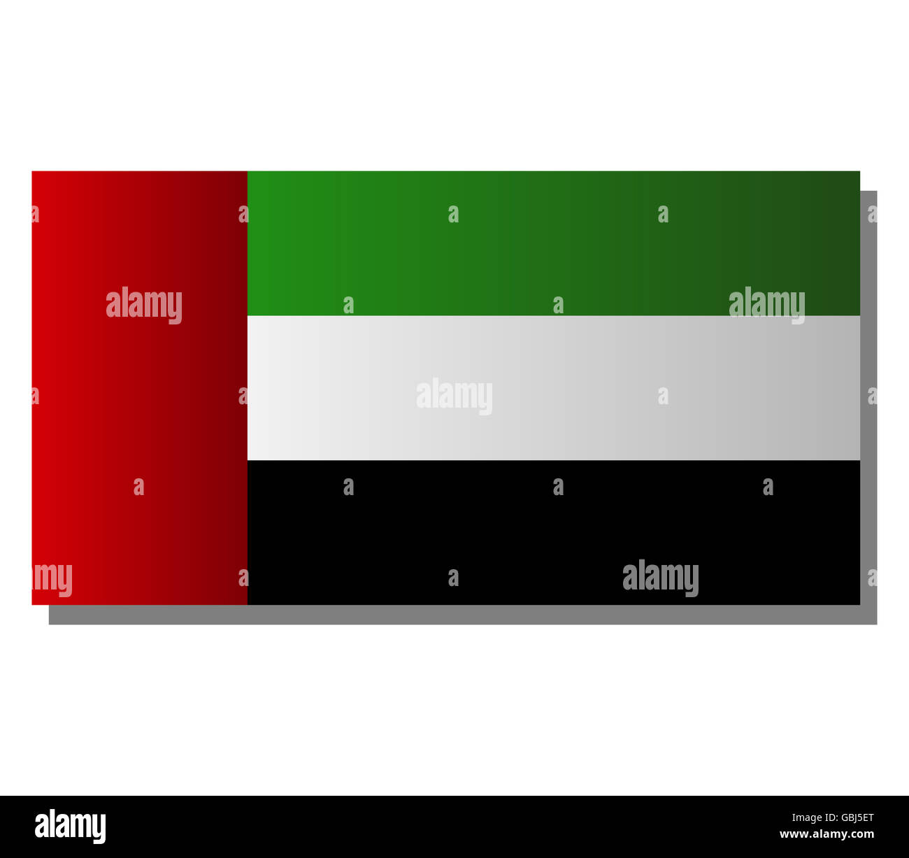 flag of kuwait Stock Photo - Alamy