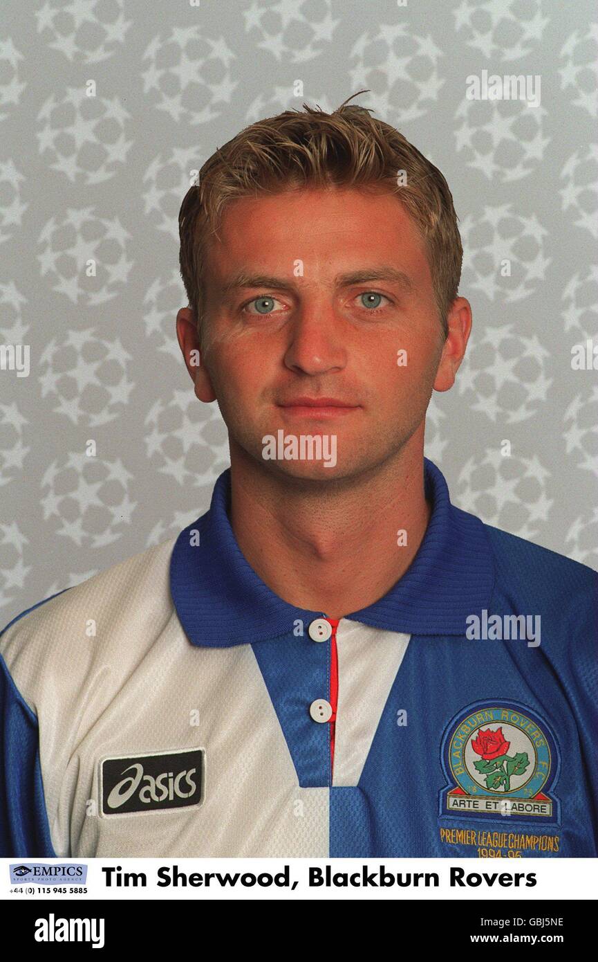 UEFA Champions League 1995/96 .... Tim Sherwood, Blackburn Rovers Stock Photo - Alamy
