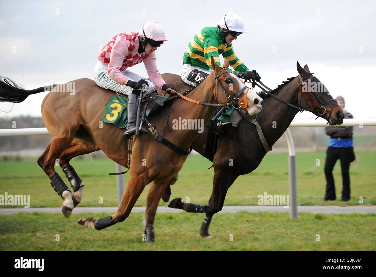 Winning jockey Tony McCoy on I'm The Decider (right) and second place ...