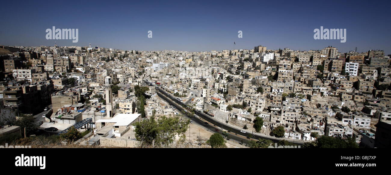 The City Centre of the City Amman in Jordan in the middle east Stock ...