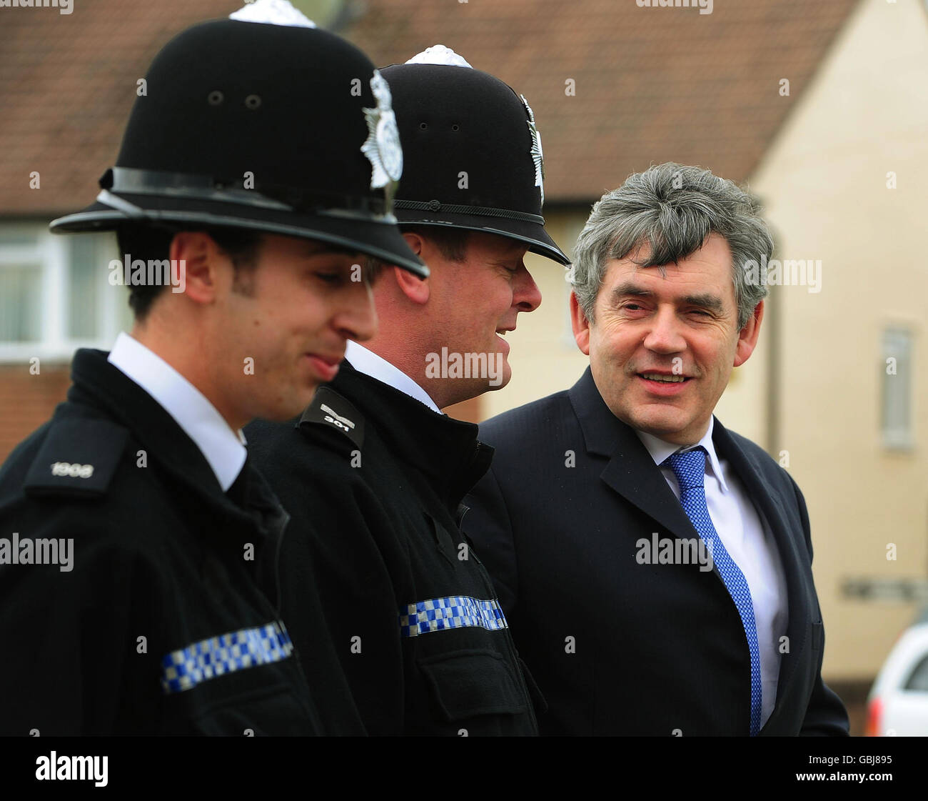 Gordon brown visits the north west hi-res stock photography and images ...