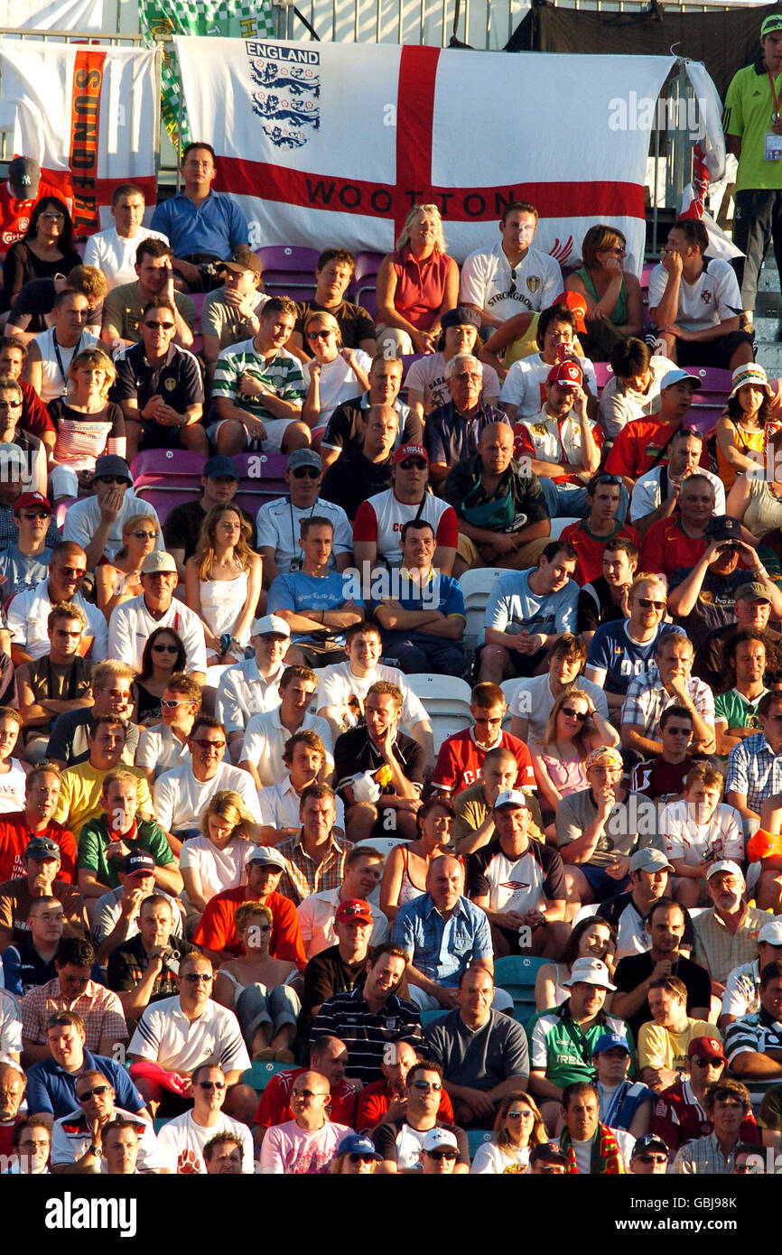 St georges flag at the game between russia greece hi-res stock ...