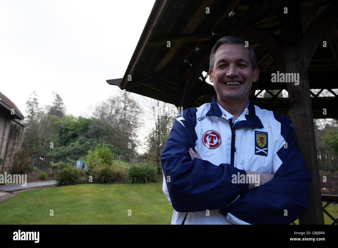 Scotland coach george burley during a photocall at cameron house hi-res ...