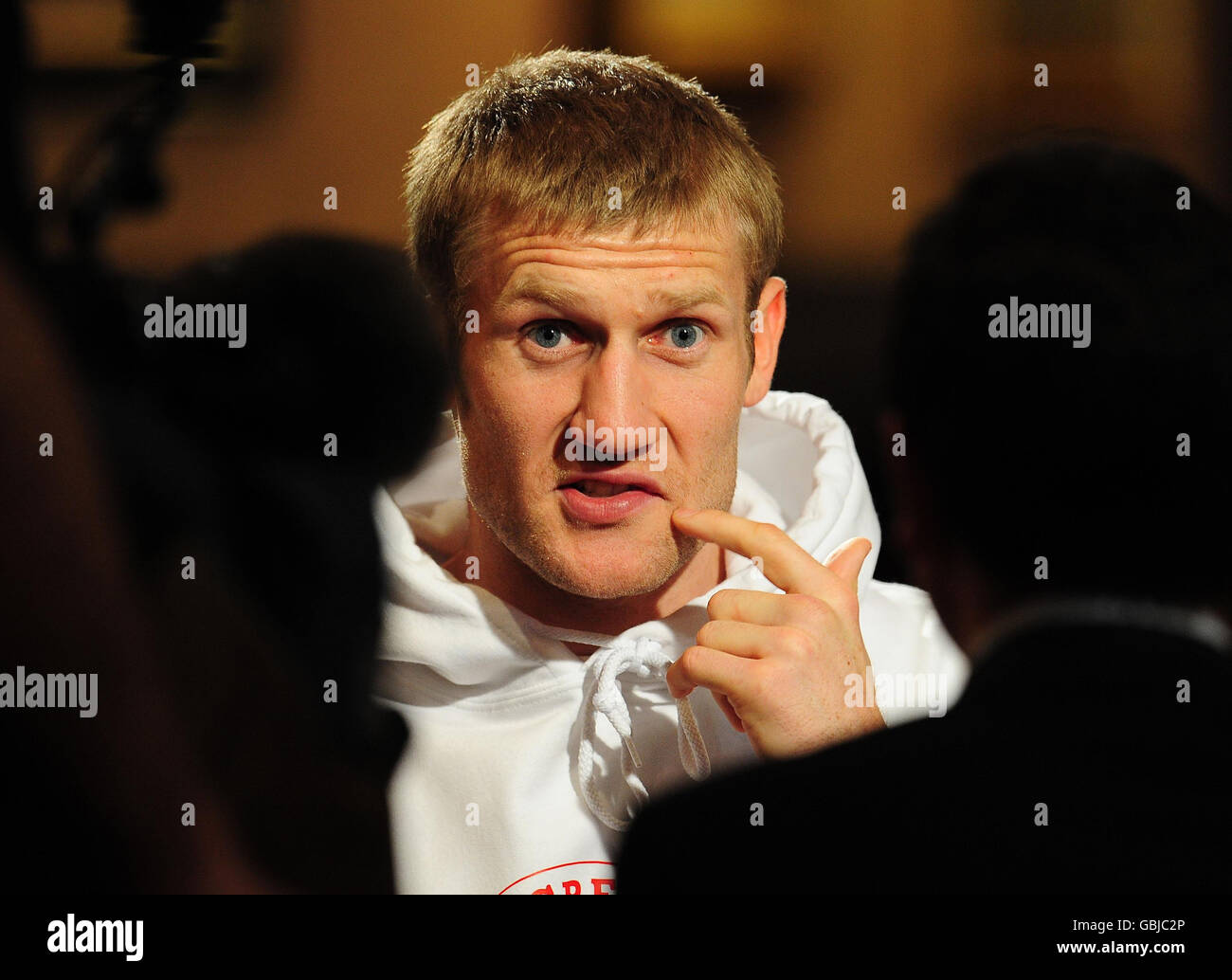 Tony Jeffries during a press conference at Crowtree Leisure Centre ...