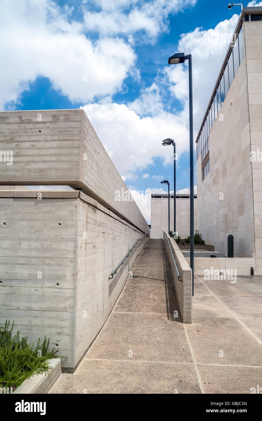 Entrance of Israeli museum building, Jerusalem, Israel Stock Photo - Alamy