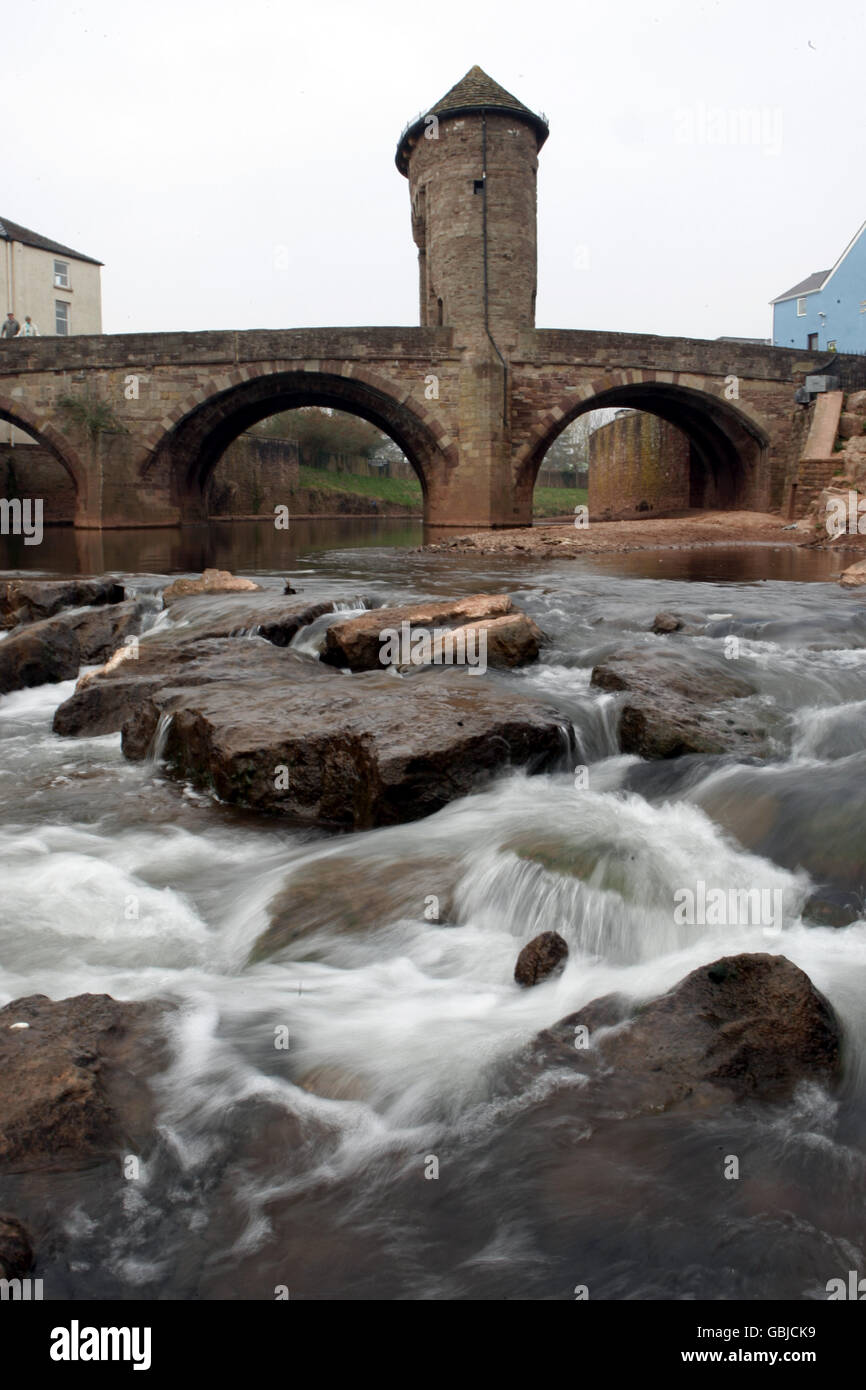 Monnow Bridge - Wales Stock Photo - Alamy