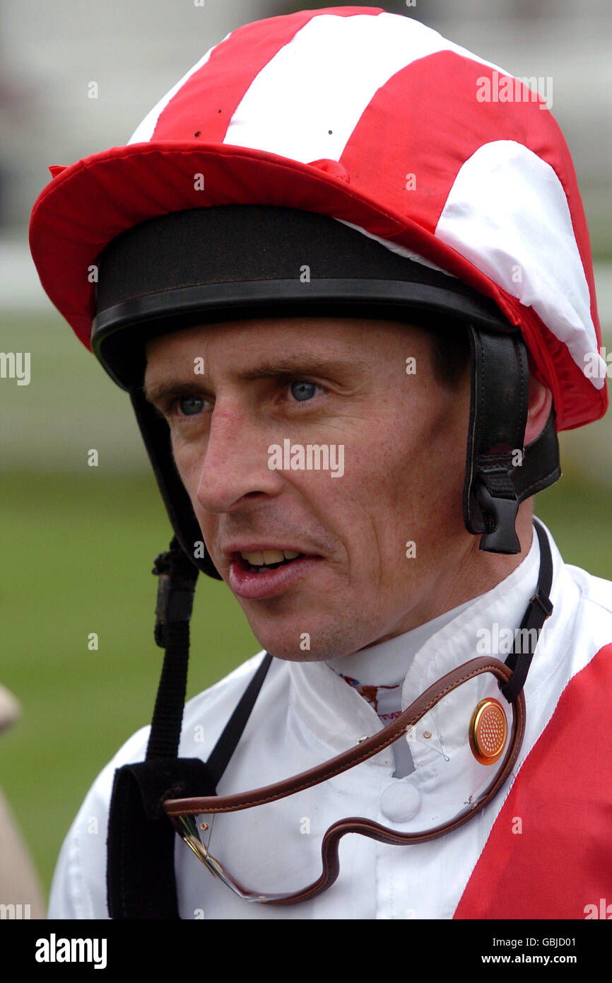 Horse Racing - York Races. Jockey Ted Durcan Stock Photo - Alamy
