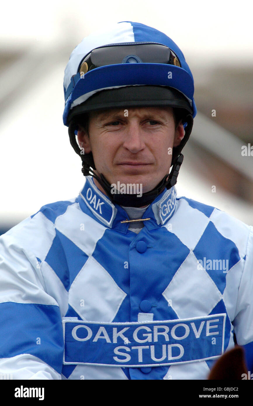 Horse Racing - York Races. Jockey Steven Drowne Stock Photo - Alamy