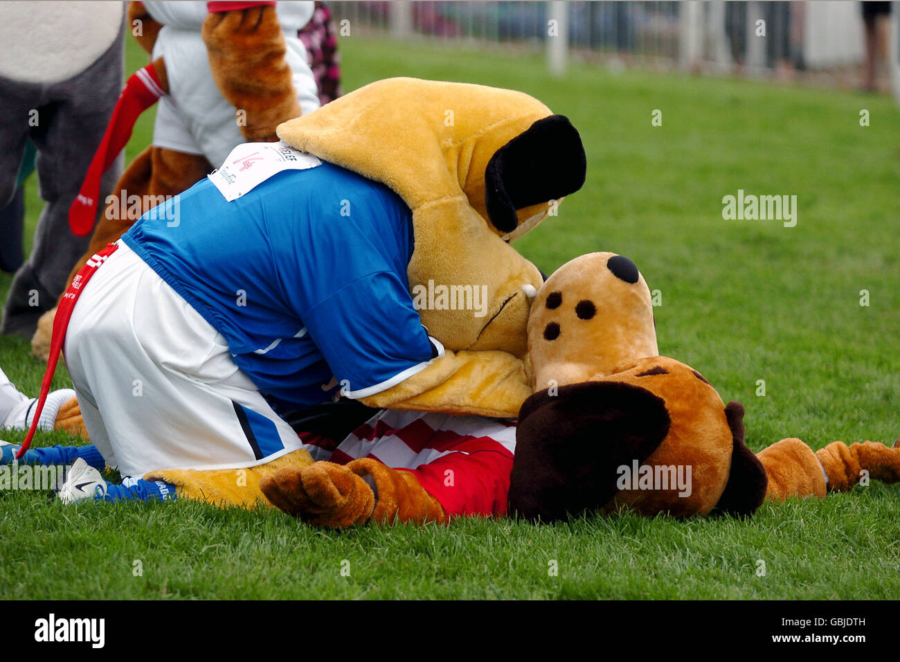 Birmingham City's mascot Beau Brummie and Southampton's mascot Sammy ...