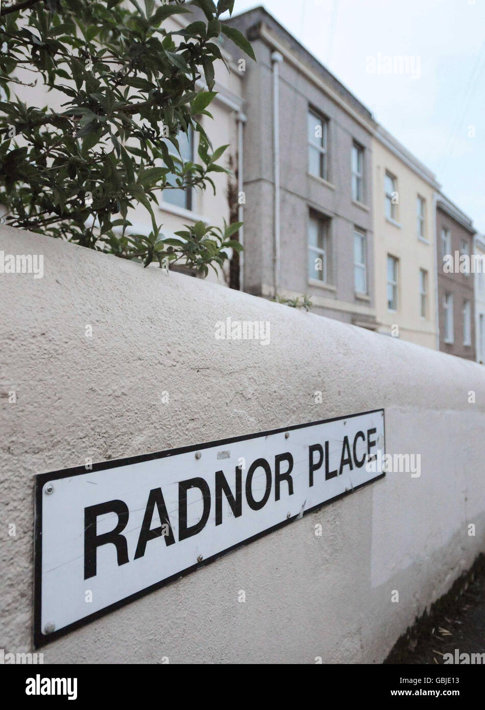 A general view of Radnor Place in Plymouth, following arrests made ...