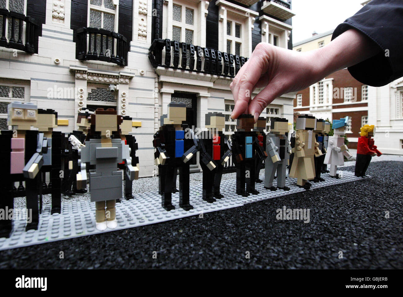 World leaders attending the G20 summit are depicted as Lego figures ...