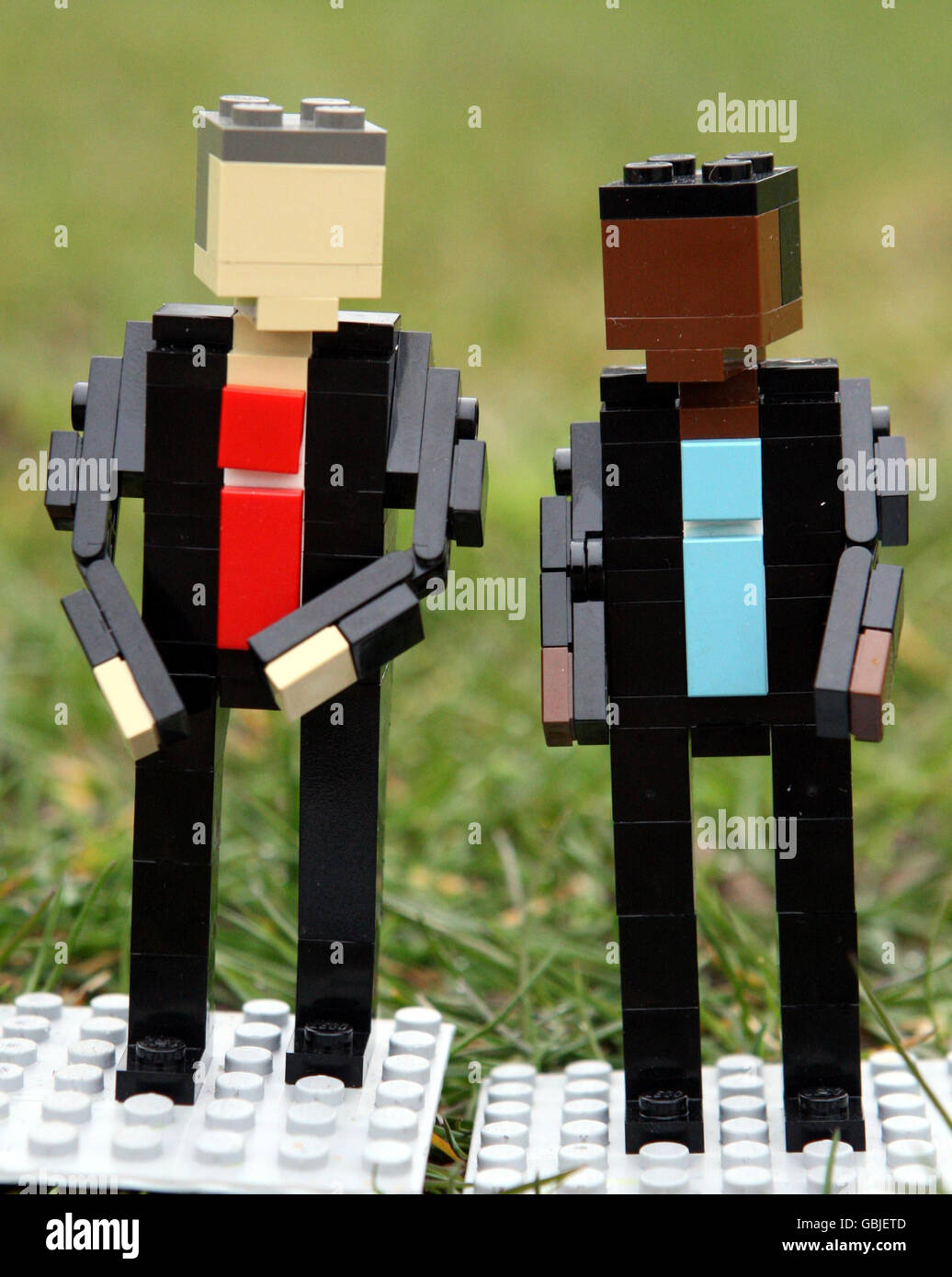 Both attending the g20 summit and pictured at legoland windsor hi-res ...