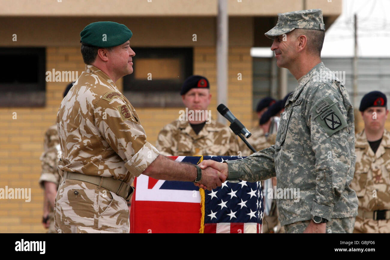 Major General Andy Salmon (left), former head of coalition operations ...
