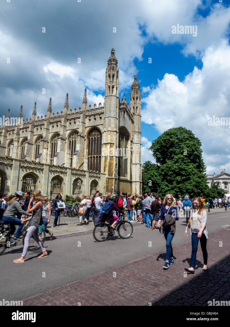 King's College Cambridge Chapel on King's Parade, Cambridge, England ...