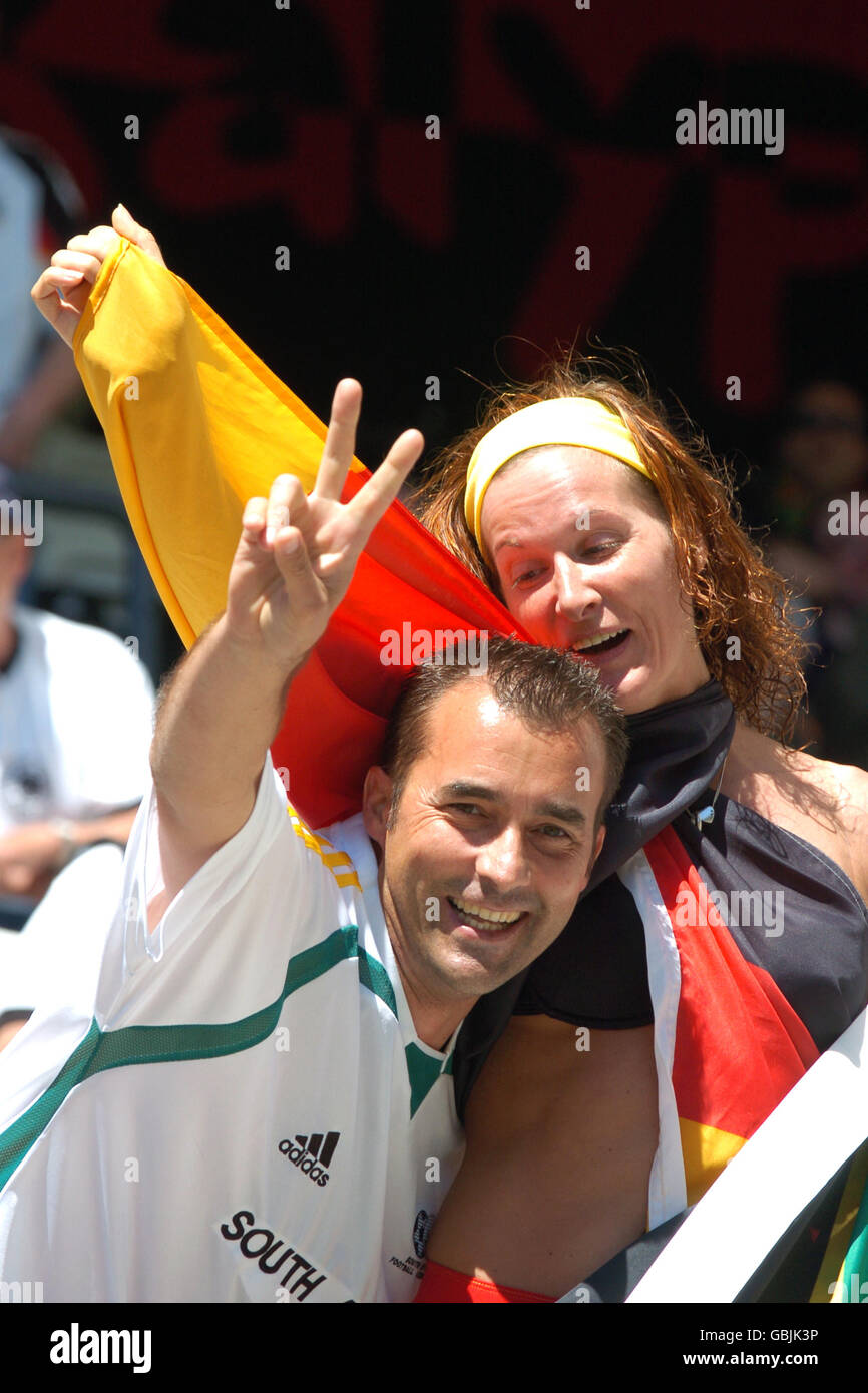 Football euro 2004 fans flag hi-res stock photography and images - Alamy