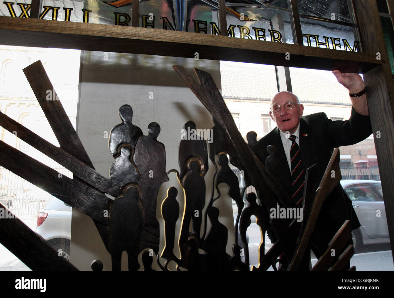 Blitz memorial sculpture Stock Photo - Alamy