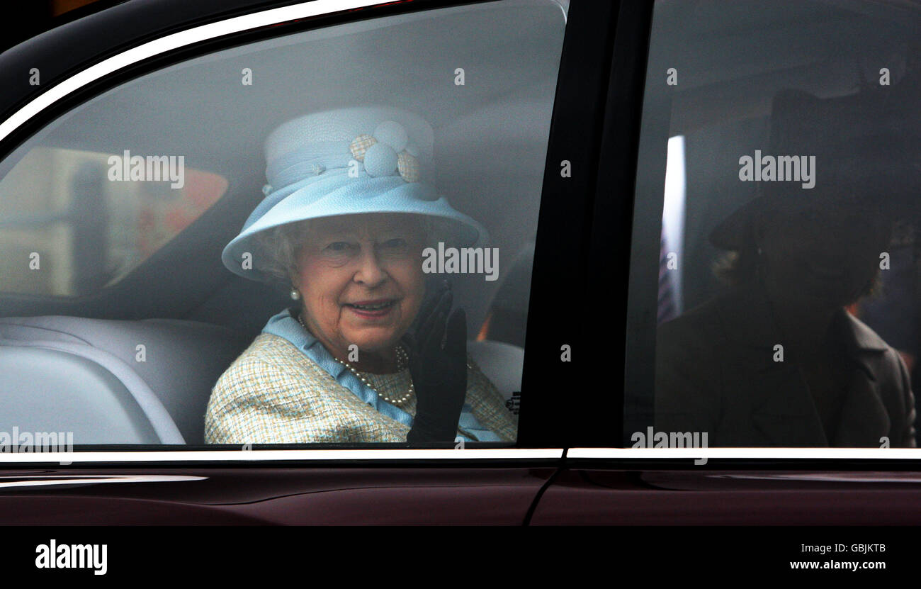 Britain's Queen Elizabeth II after the Easter Mattins service at St ...