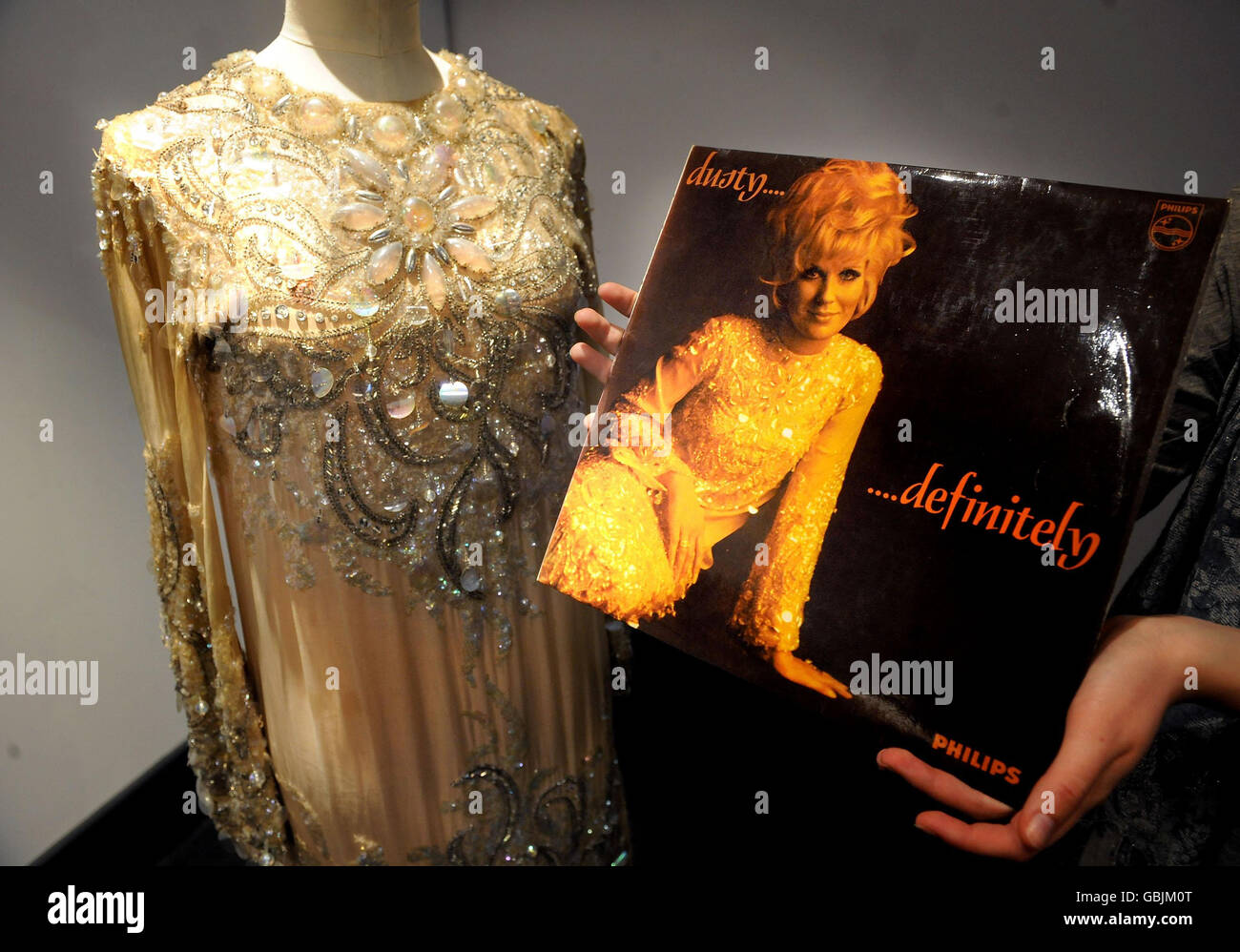 The dress worn on the cover of the album Dusty...Definitely, displayed ...
