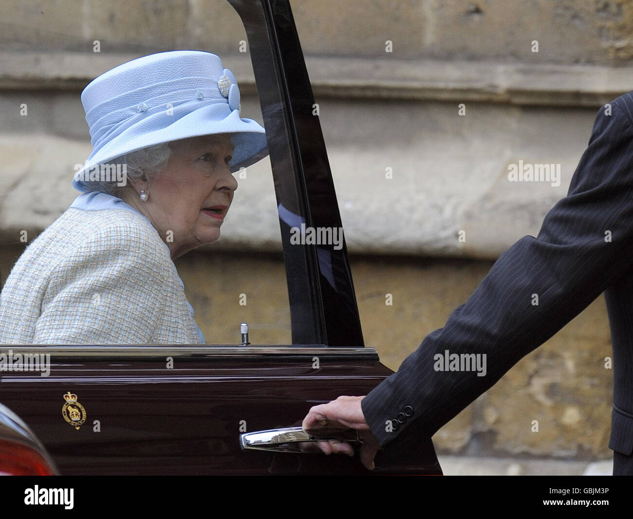 Britain's Queen Elizabeth II arrives for the Easter Mattins service at ...