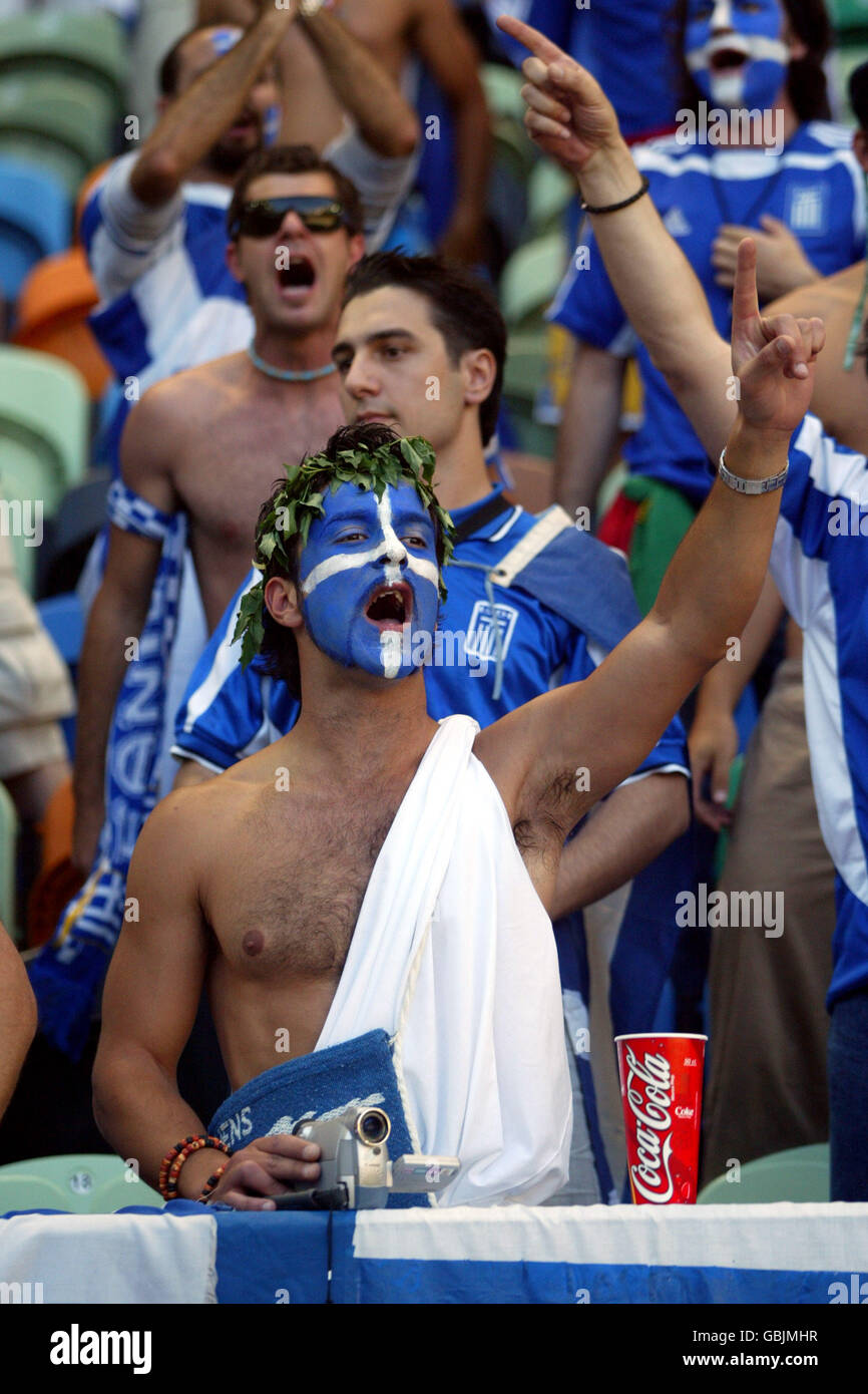 Greece fans prior to kick off hi-res stock photography and images - Alamy