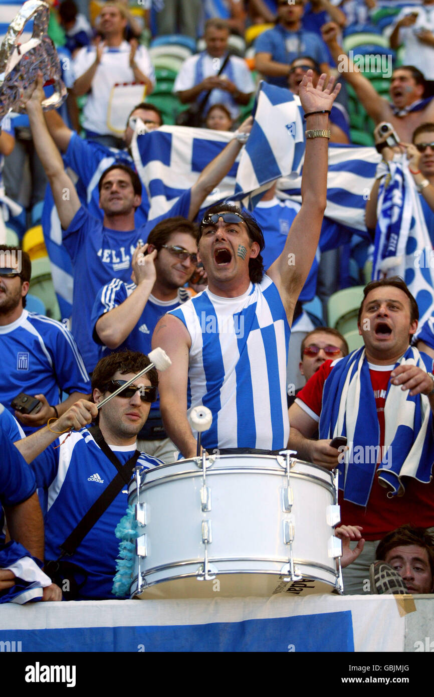 Greece fans prior to kick off hi-res stock photography and images - Alamy