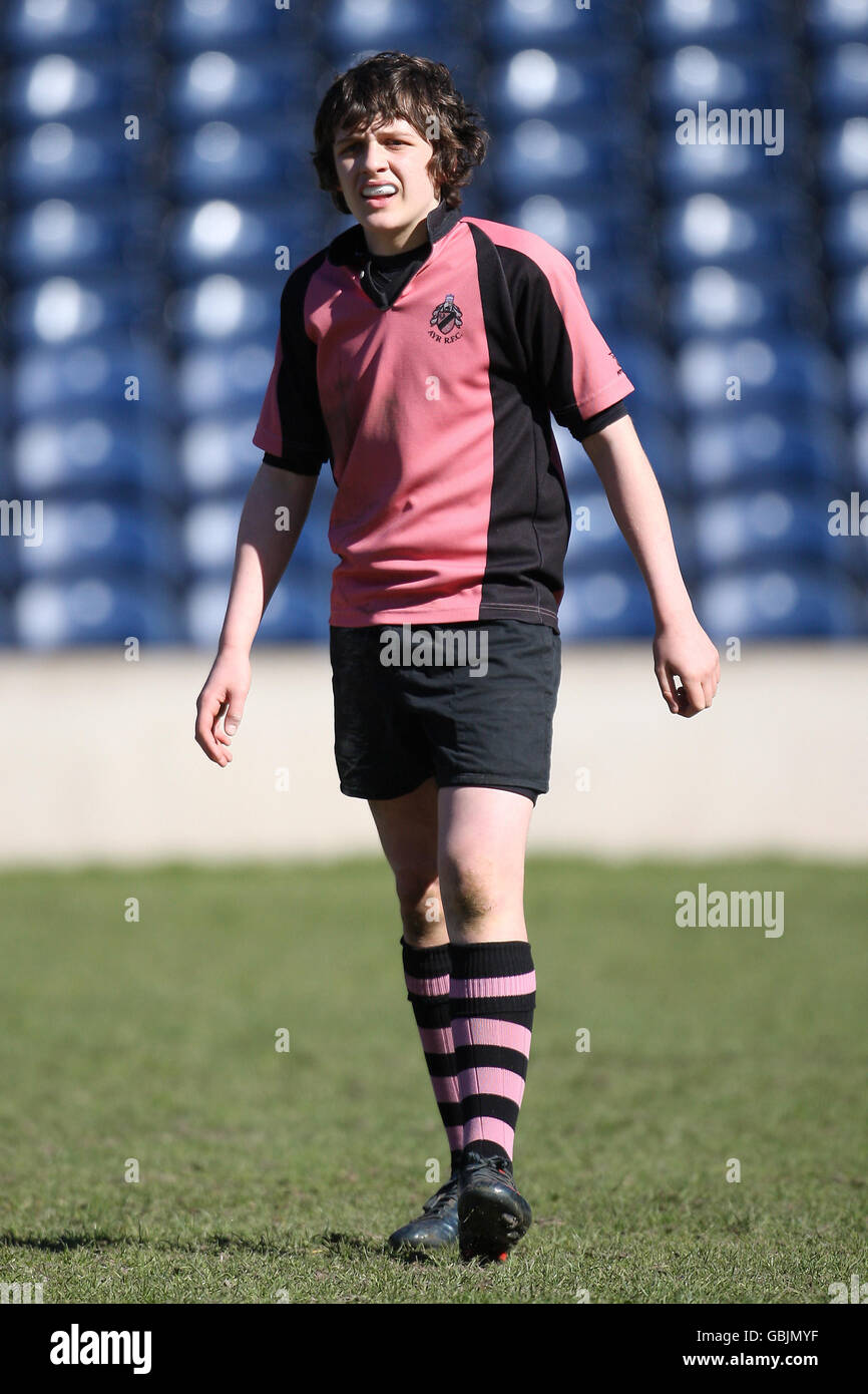 Ayr in action during the National Midi Cup finals at Murrayfield ...