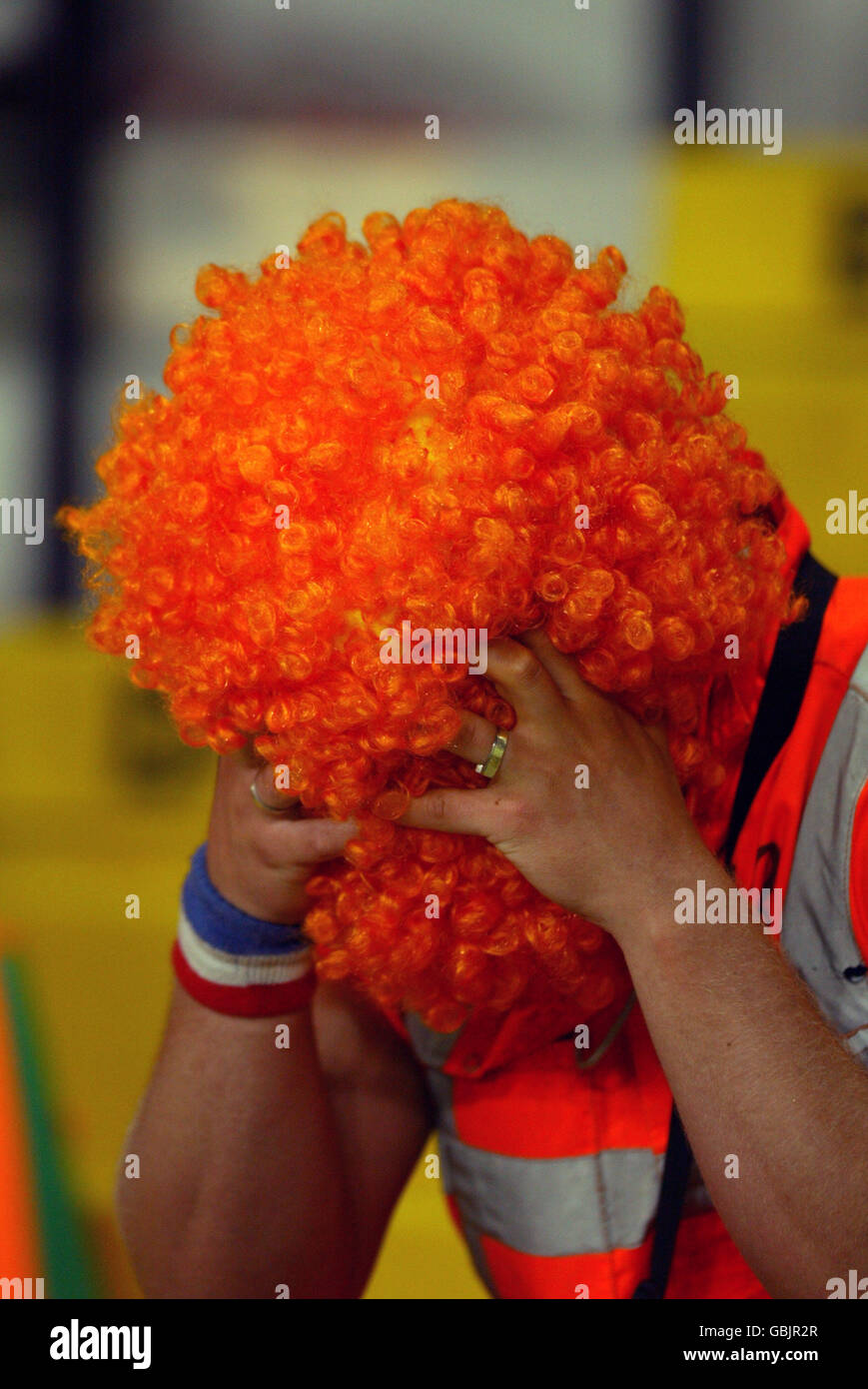 Football fans wig hi-res stock photography and images - Alamy