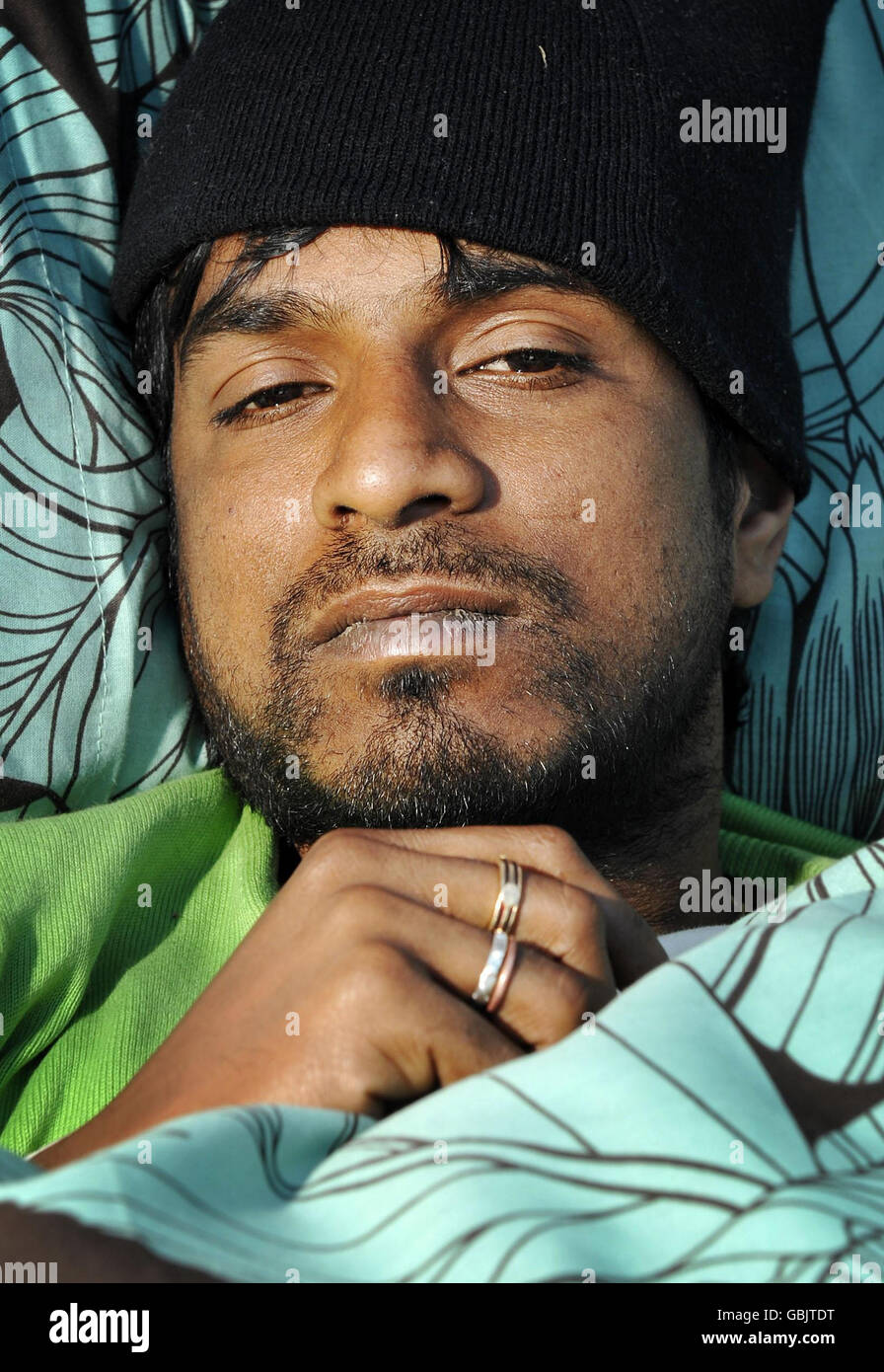 Hunger striker, Prarameswaran Subramaniam, 28, in London's Parliament ...