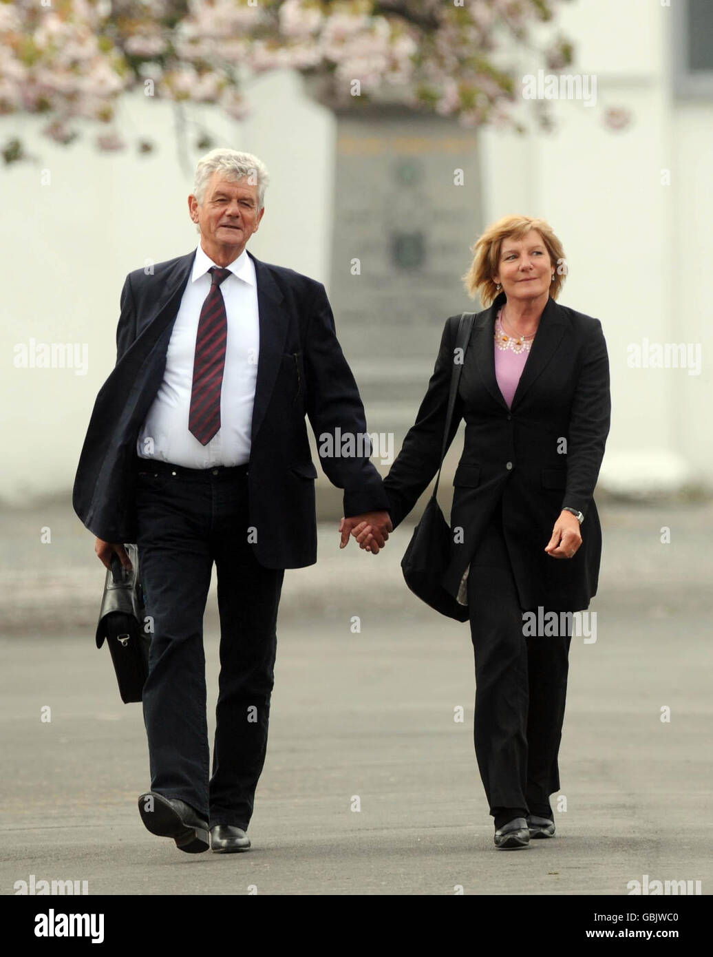 Dale and Sally Foster trial. Dale and Sally Foster during a break from ...