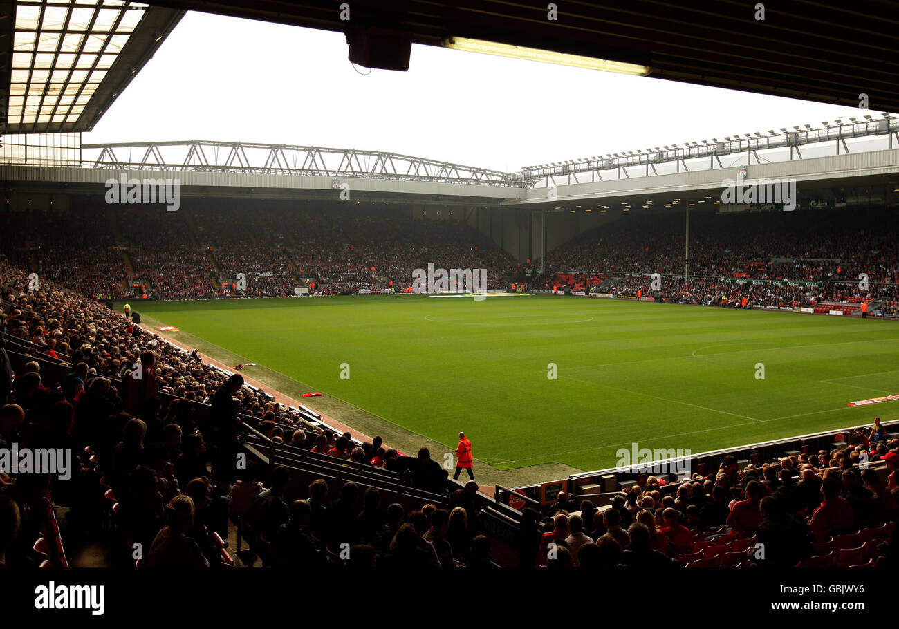 A packed Anfield during the official memorial service at Liverpool's ...