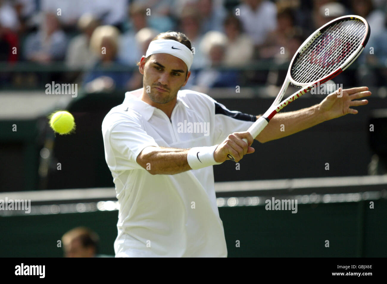 Tennis - Wimbledon 2004 - First Round - Roger Federer v Alejandro Falla ...