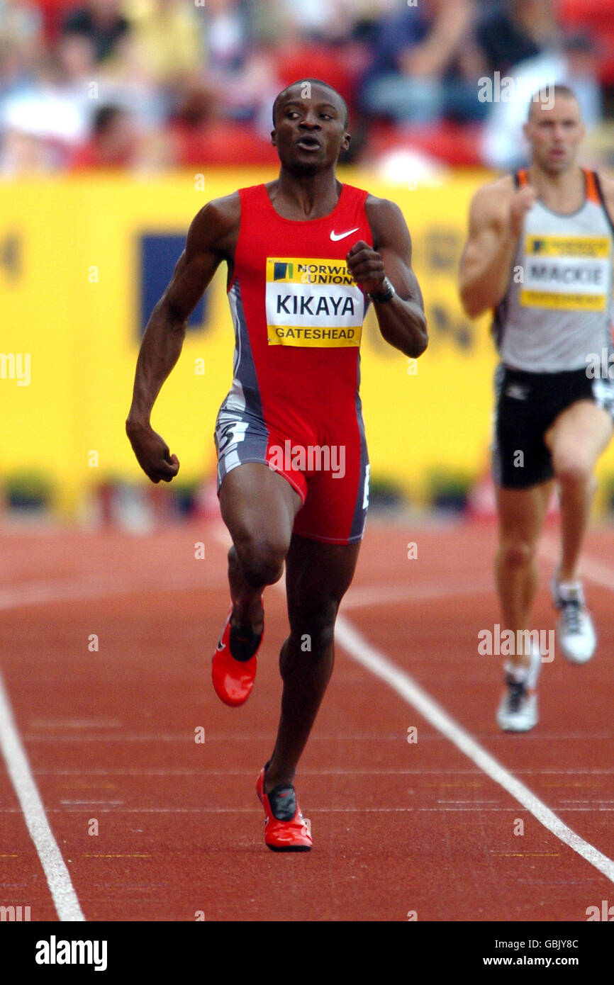 Congo's Gary Kikaya on his way to winning the Men's 400m Stock Photo ...