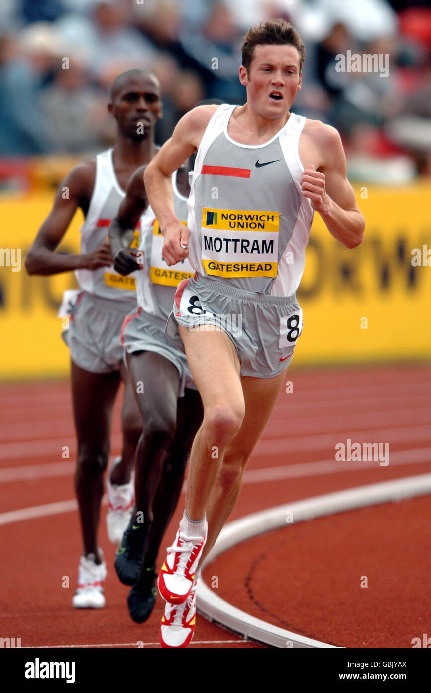Australia's Craig Mottram in action during the Men's 3000m Stock Photo ...