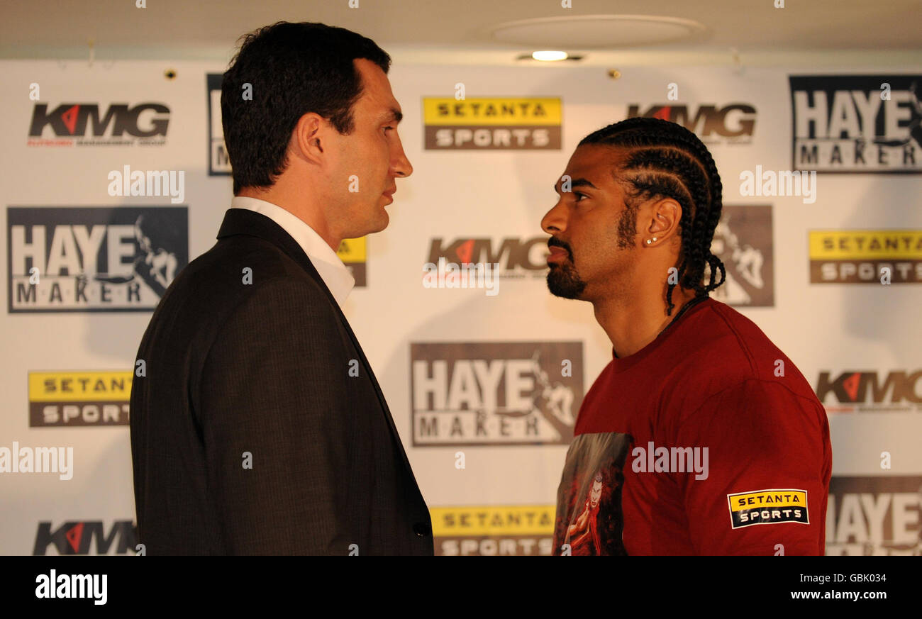 Boxing - David Haye Press Conference - Covent Garden Stock Photo - Alamy