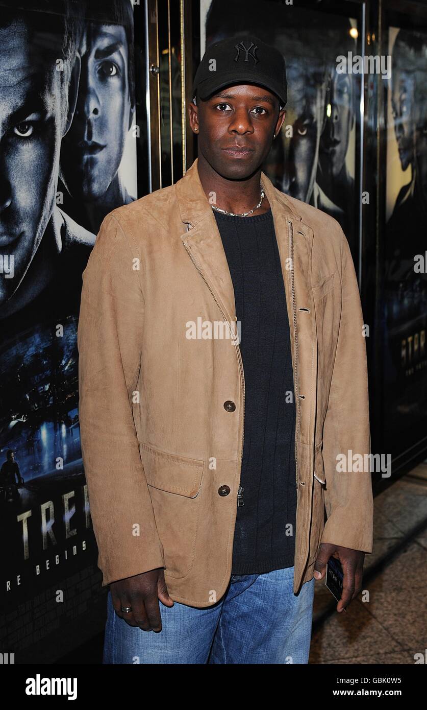 Adrian Lester arriving for the UK Film Premiere of Star Trek at the ...