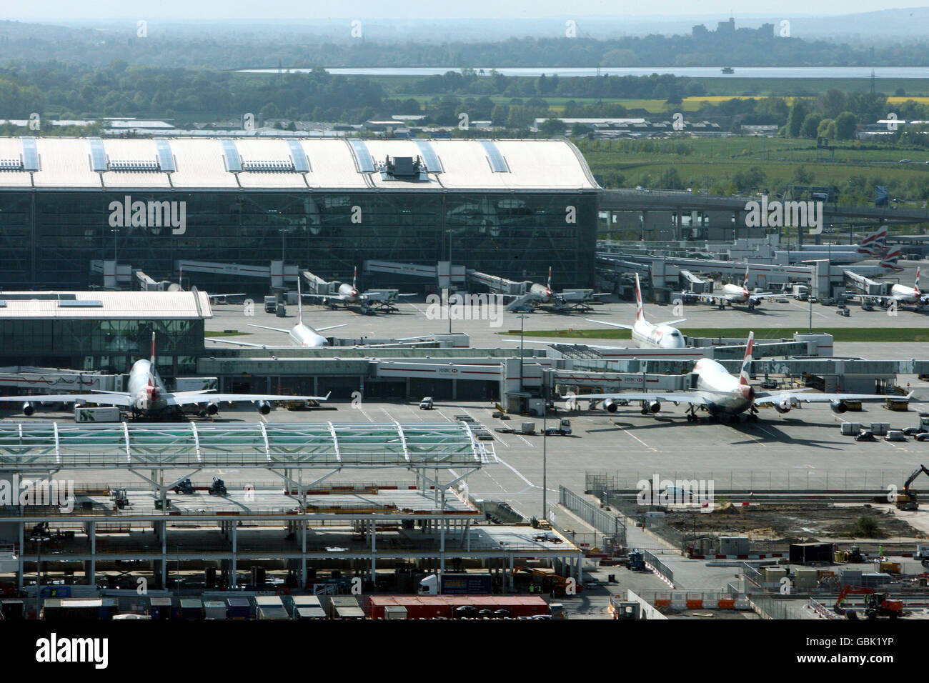 The View of Terminal 5 from the Control Tower at Heathrow Airport ...